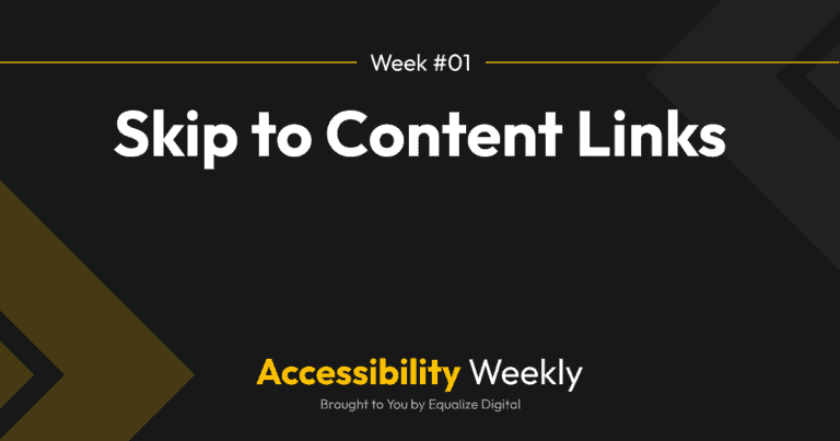 Implementing 'Skip to Content' for Accessibility