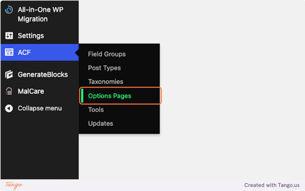 Simple Guide for Using ACF Options Pages with GenerateBlocks