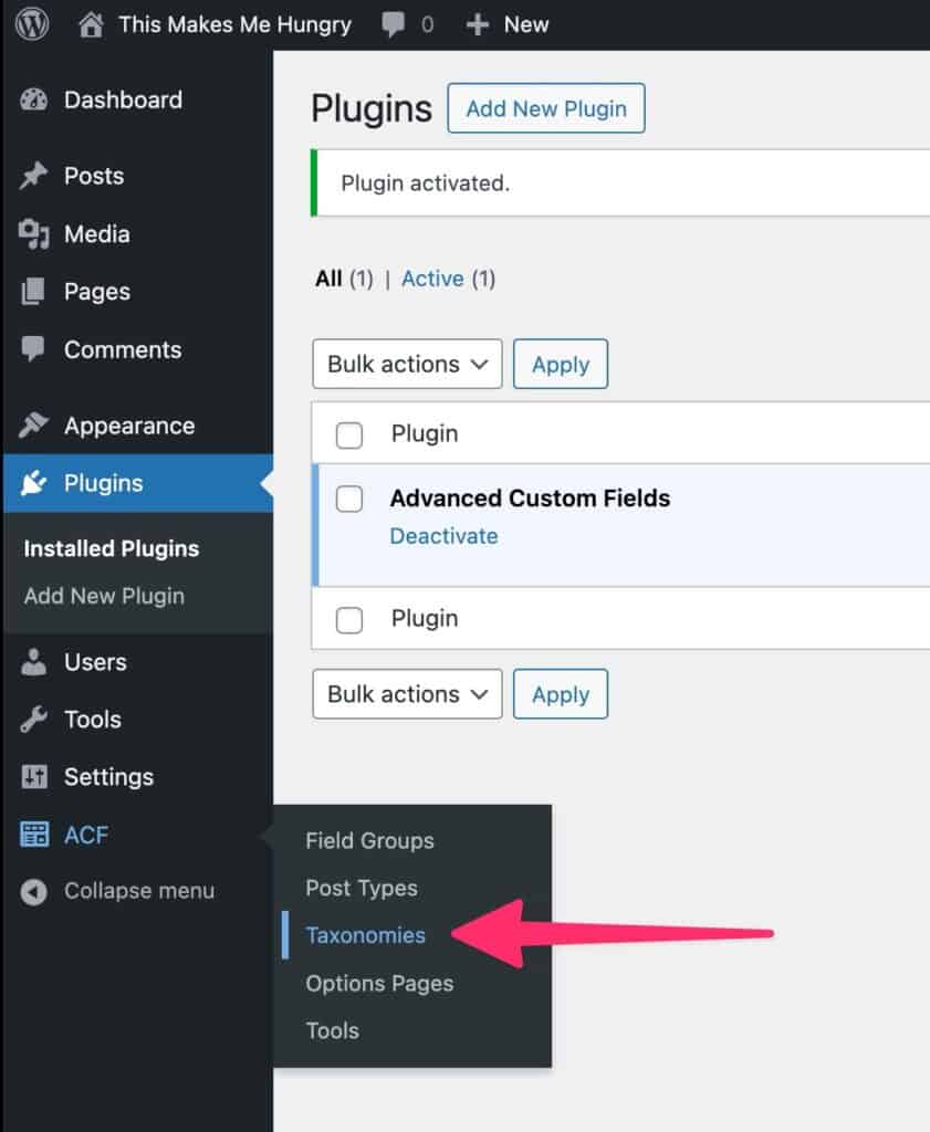Understanding WordPress Taxonomies – The Admin Bar
